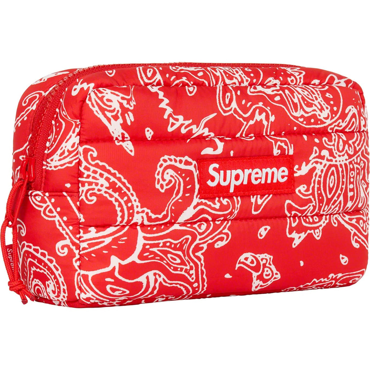Supreme Puffer Pouch Red Paisley – BASEMENT_HK