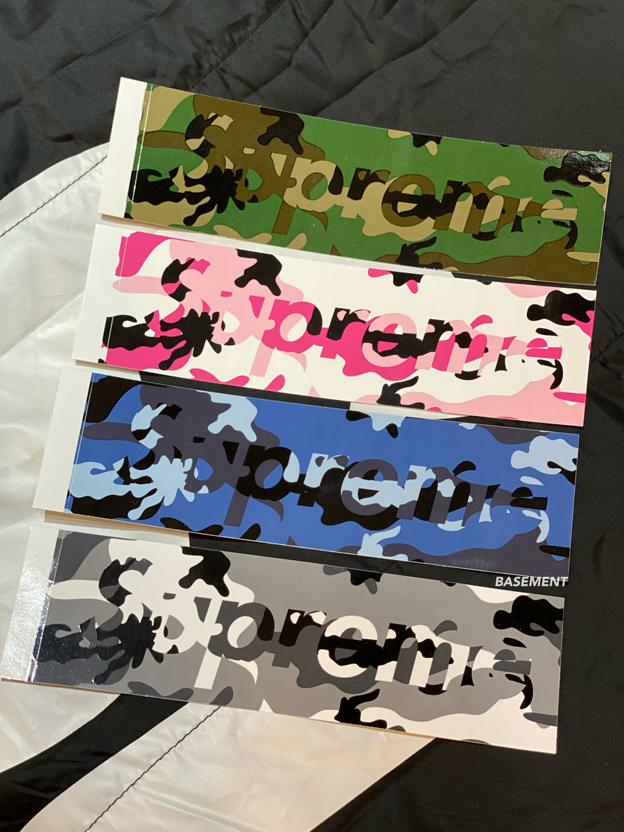 Supreme Camo Box Logo Sticker – BASEMENT_HK